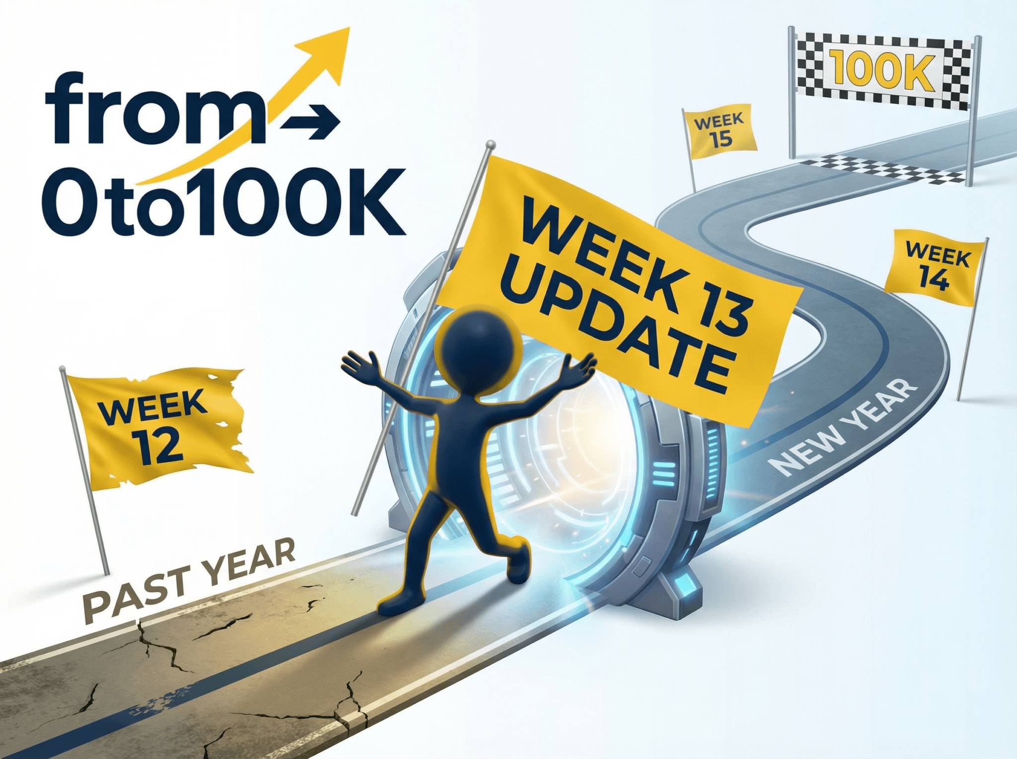 Week 13 Update - From 0 to 100K